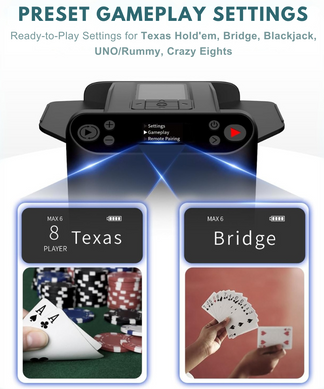 2-in-1 Automatic Card Shuffler & Dealer | KPAW MAX 6 – Poker Provoke